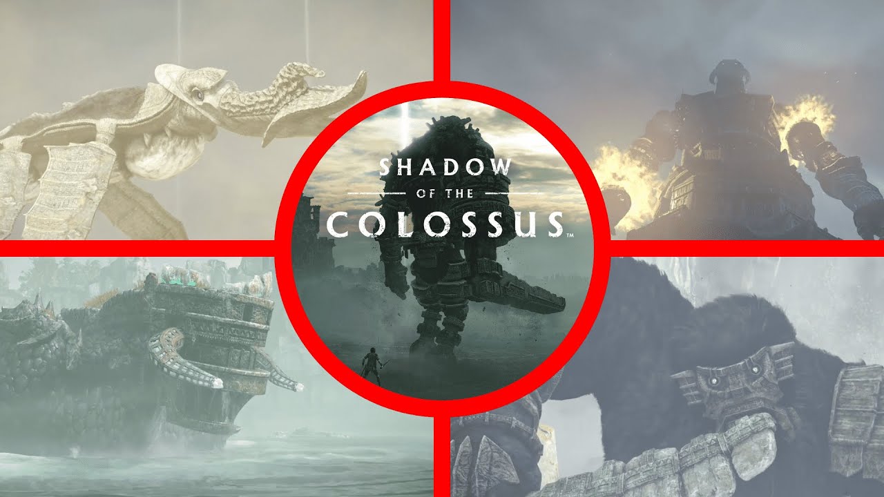 All 16 Shadow of the Colossus Bosses PS4 - YouTube