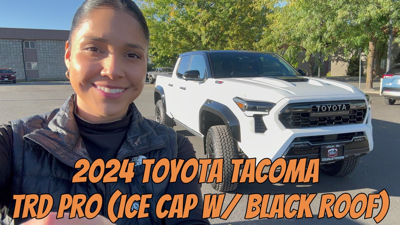 2024 Toyota Tacoma TRD Pro (Ice Cap w/ Black Roof) - YouTube