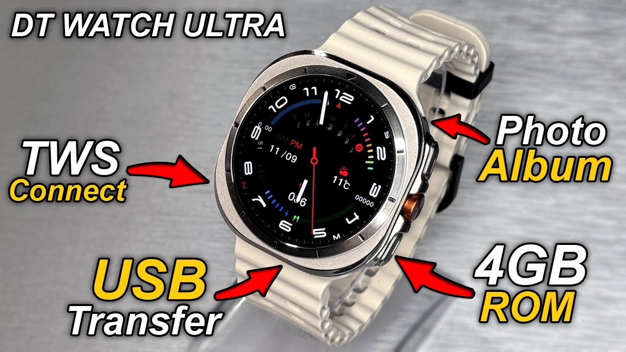 DT Watch Ultra Unboxing & Review TOP Sport SmartWatch (4GB ROM/TWS ...