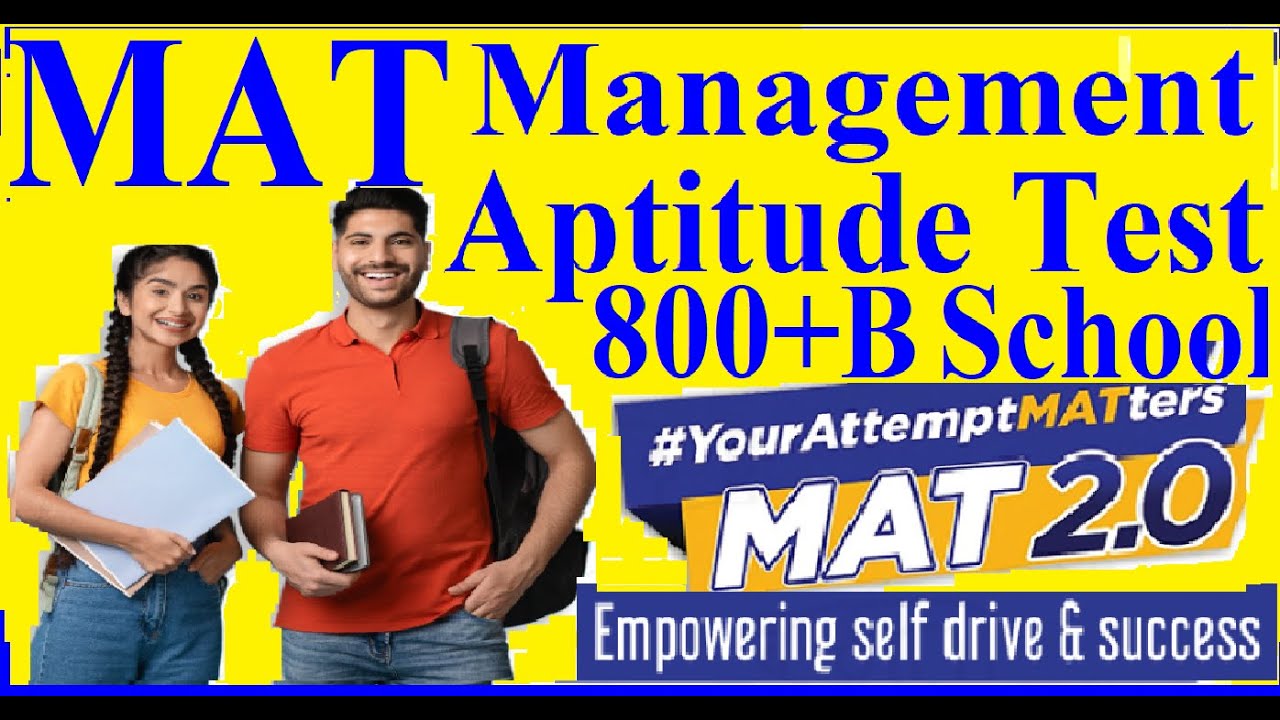 MAT(Management Aptitude Test) Admission for MBA/PGDM.MMS national - YouTube