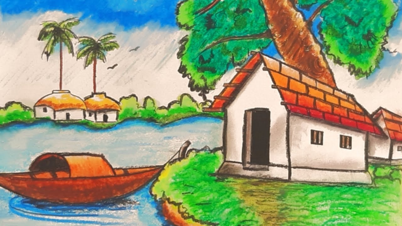 How To Draw A House/Draw House. - YouTube