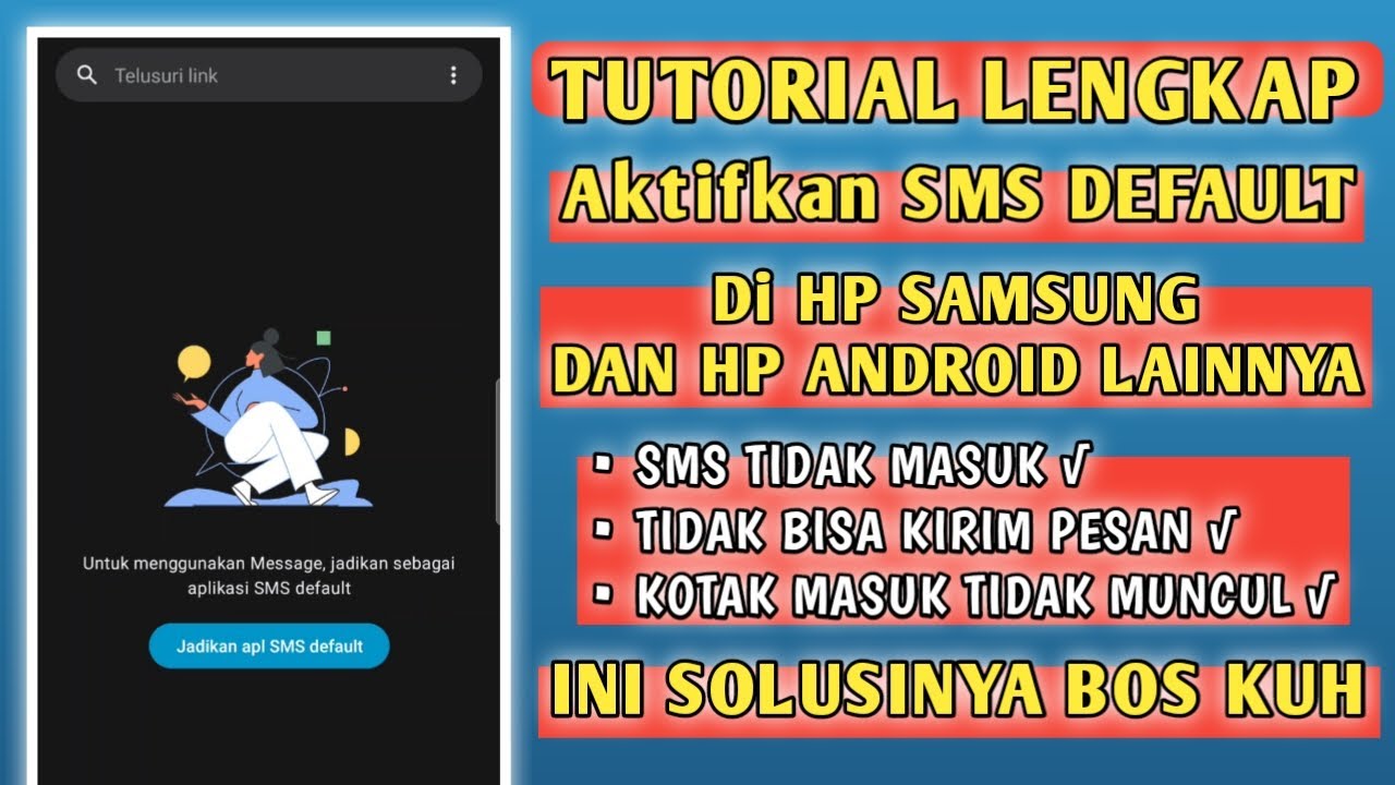 CARA MERUBAH APLIKASI SMS DEFAULT DI HP SAMSUNG DAN HP ANDROID LAINNYA ...