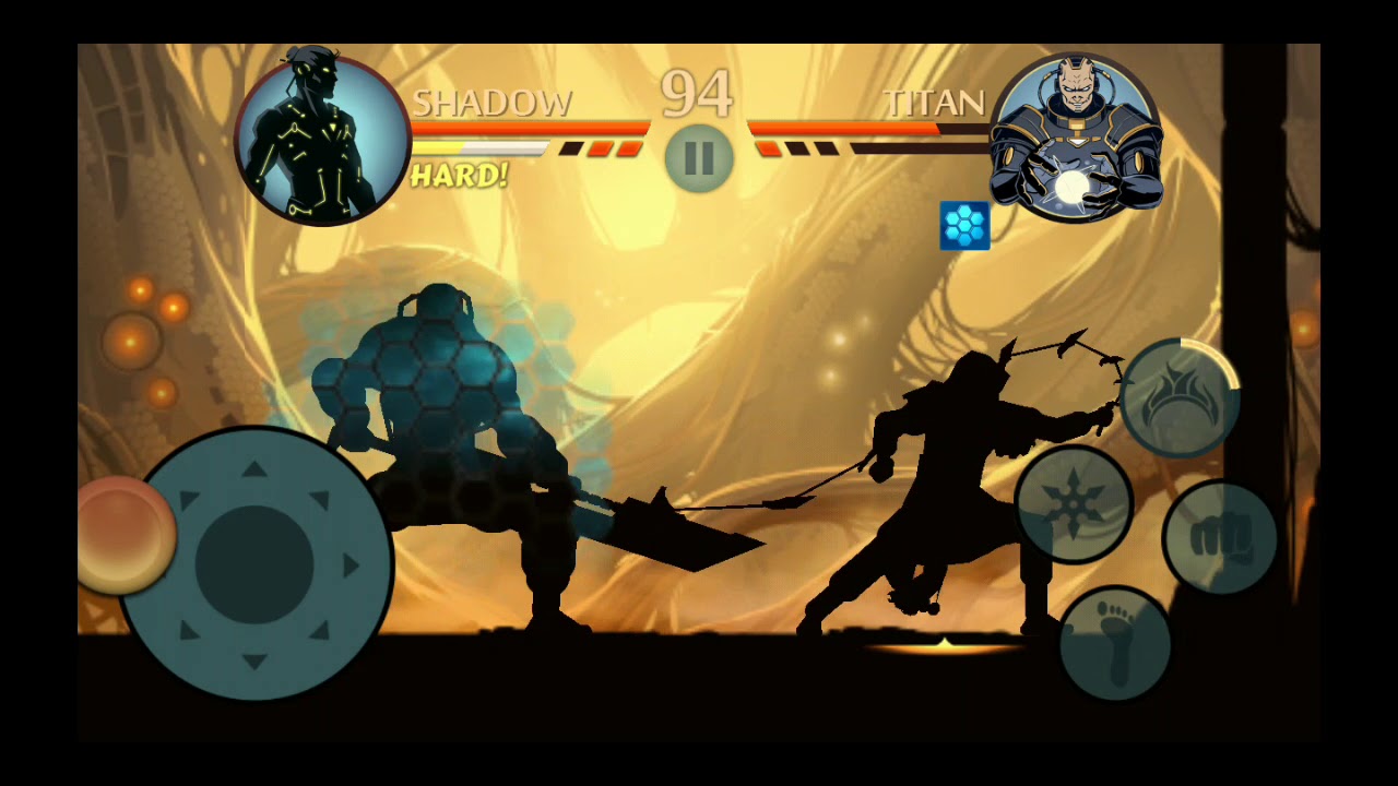 Defeating Titan in Shadow Fight 2 - YouTube