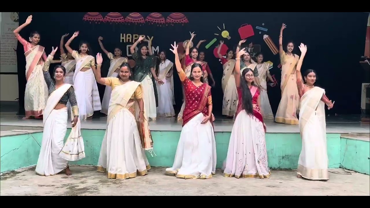PG COLLEGE OF NURSING celebrating onam function🥳 dance performance by ...