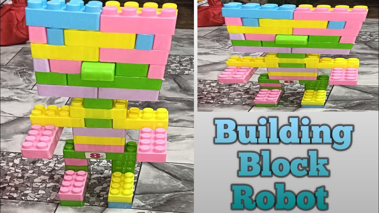 How Make To Robot with Building Block/Block For Kid/Block Game/Block ...