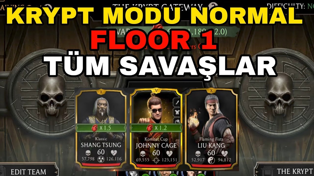 SONUNDA KRYPT'E BAŞLADIK | Normal- Floor 1 | Mk Mobile - YouTube