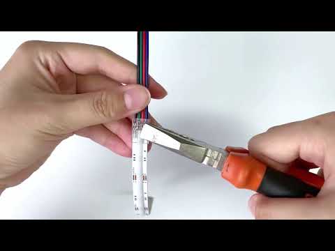 How to Connect RGB COB LED Strip by BCI10XB-4W