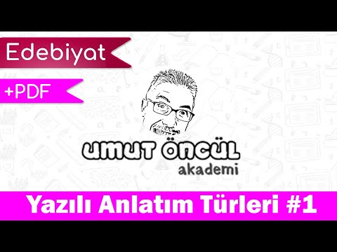 Türk Dili ve Edebiyatı | AYT | Yazılı Anlatım Türleri #1 | +PDF