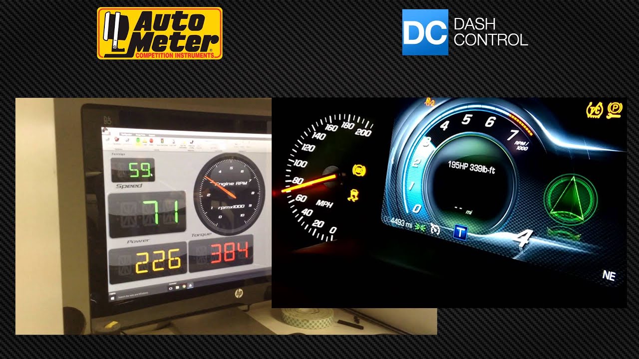 C7 dyno with DashControl display - YouTube