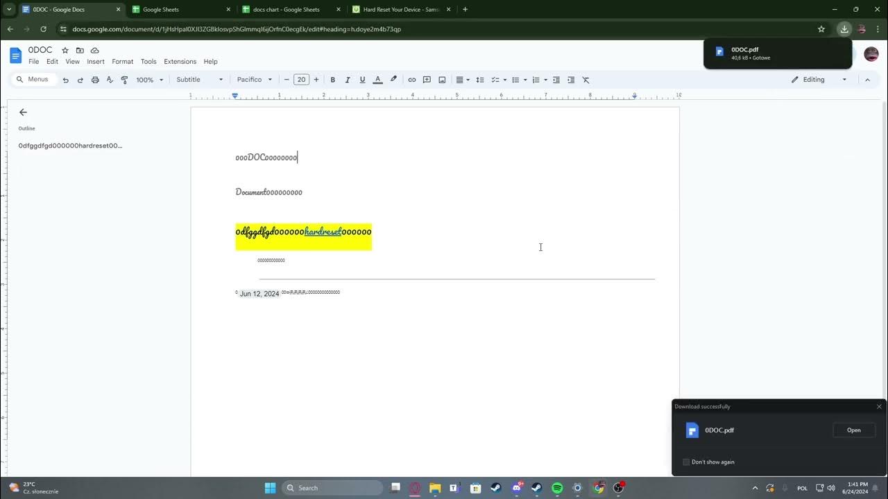 How to Save PDF Files on Google Docs - YouTube