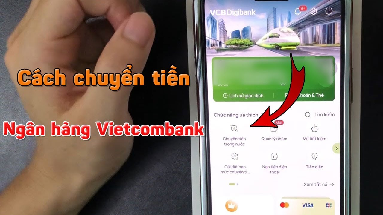 Cách chuyển tiền ngân hàng Vietcombank - Chuyển khoản VCB giao diện mới ...