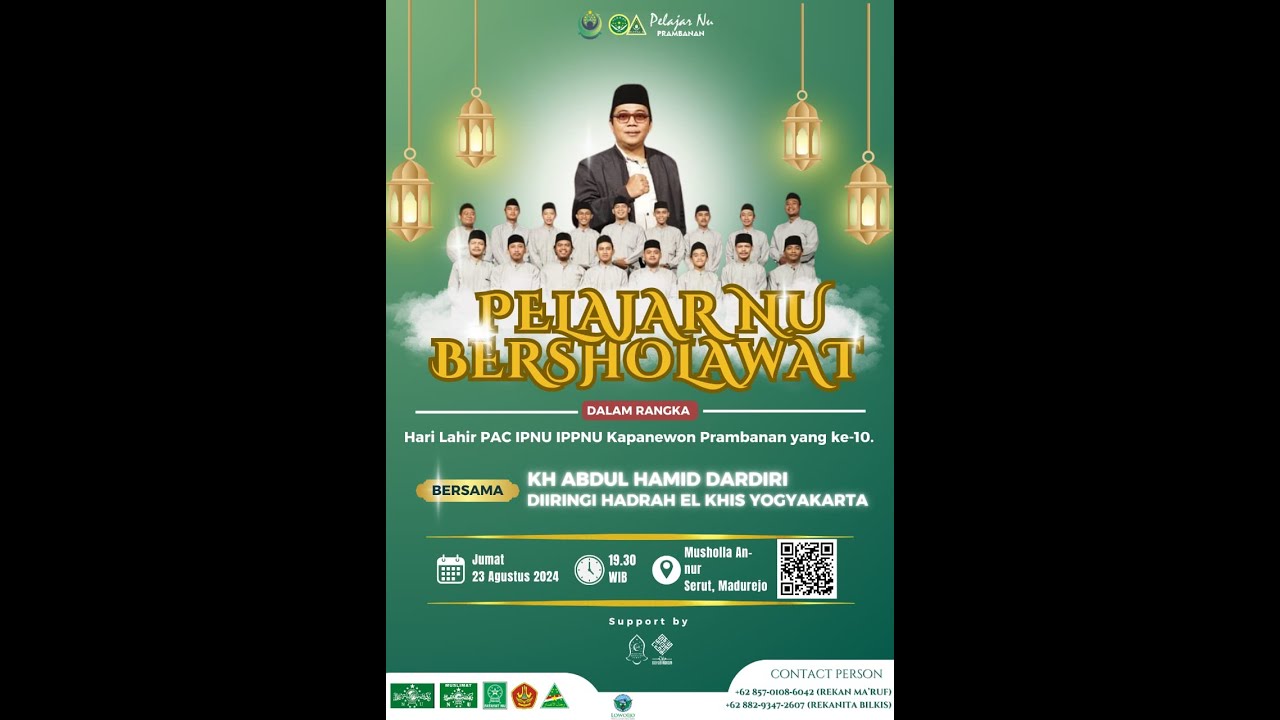 PELAJAR NU BERSHOLAWAT BERSAMA KH ABDUL HAMID DARDIRI (GUS MAMIK ...