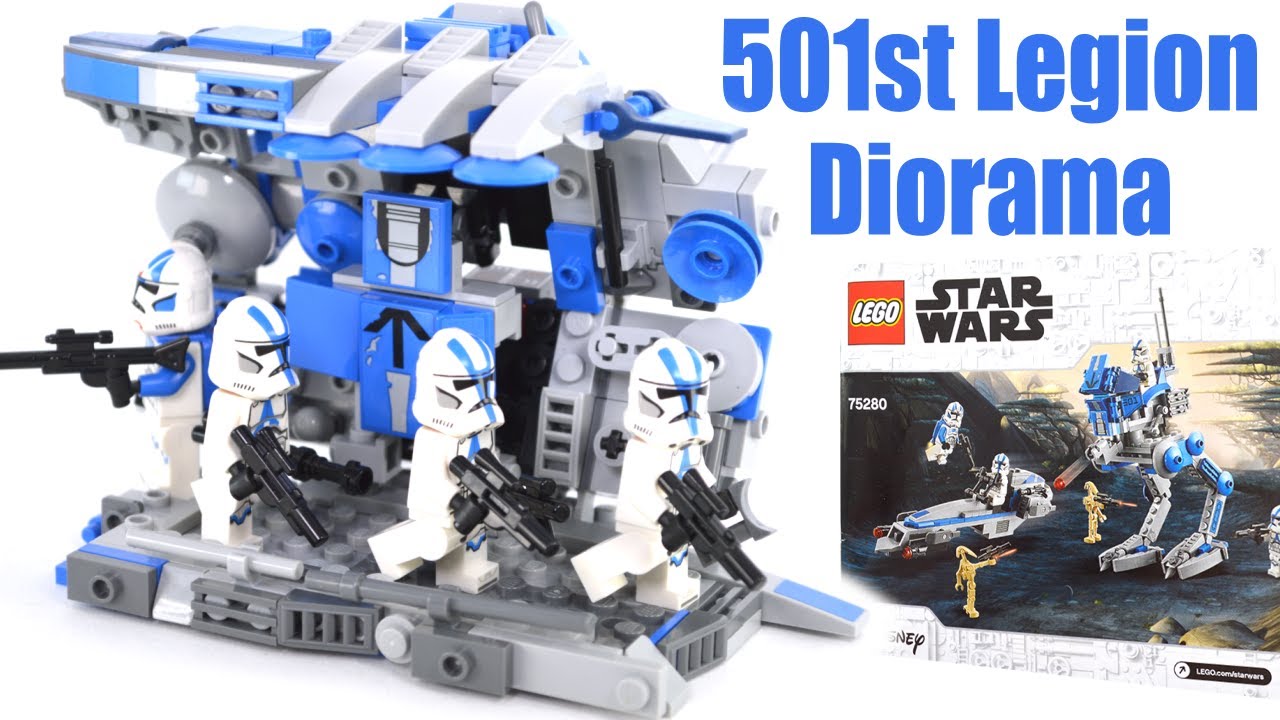 501st Legion Diorama, Minifig Display LEGO 75280 Alternative Build ...