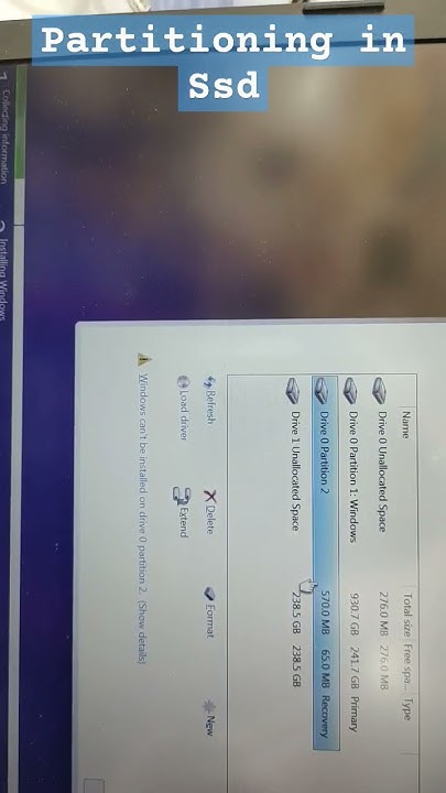 Partitioning in NVME SSD #partition #partitioning - YouTube