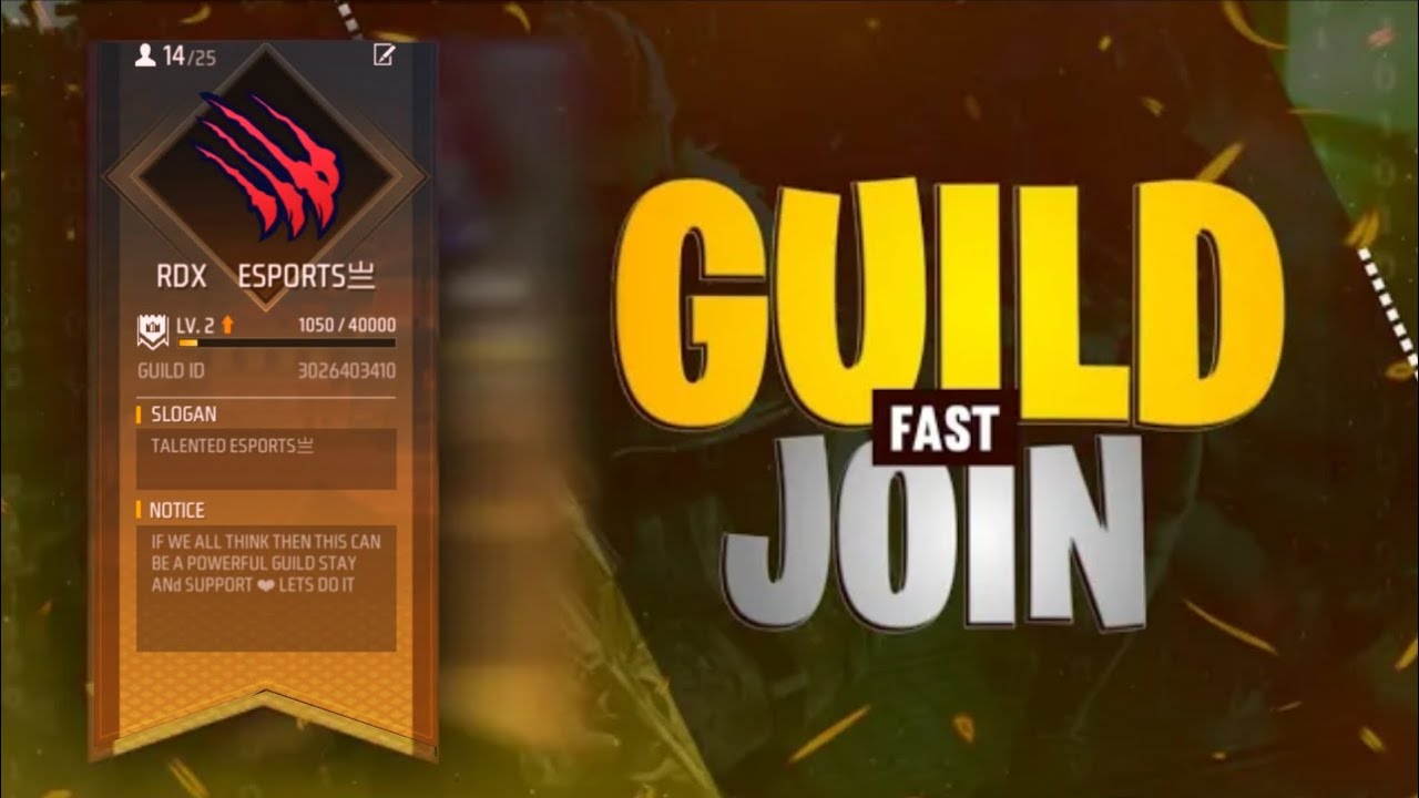 GUILD RECRUITMENT💥JOIN FAST💓 LETS ROCK👑#FF #AMAL FF - YouTube