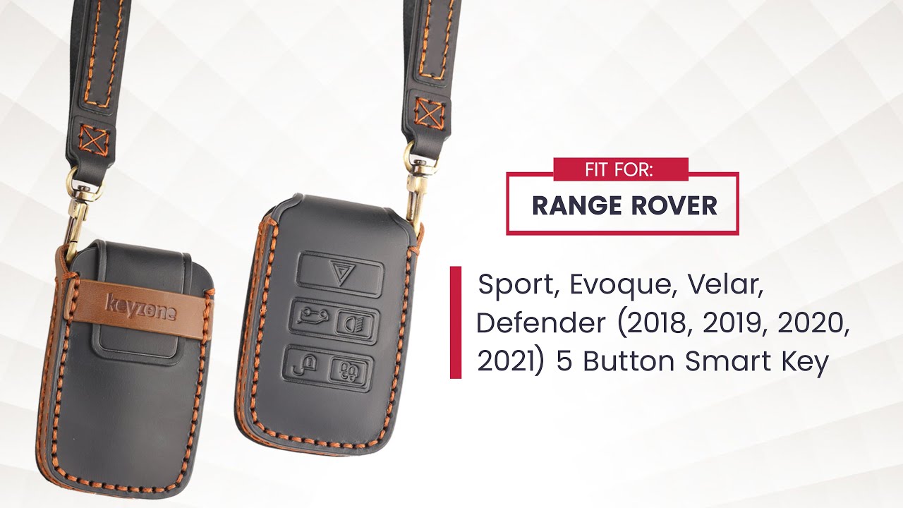 Keyzone leather key cover for Range Rover Sport Evoque Velar Discovery ...