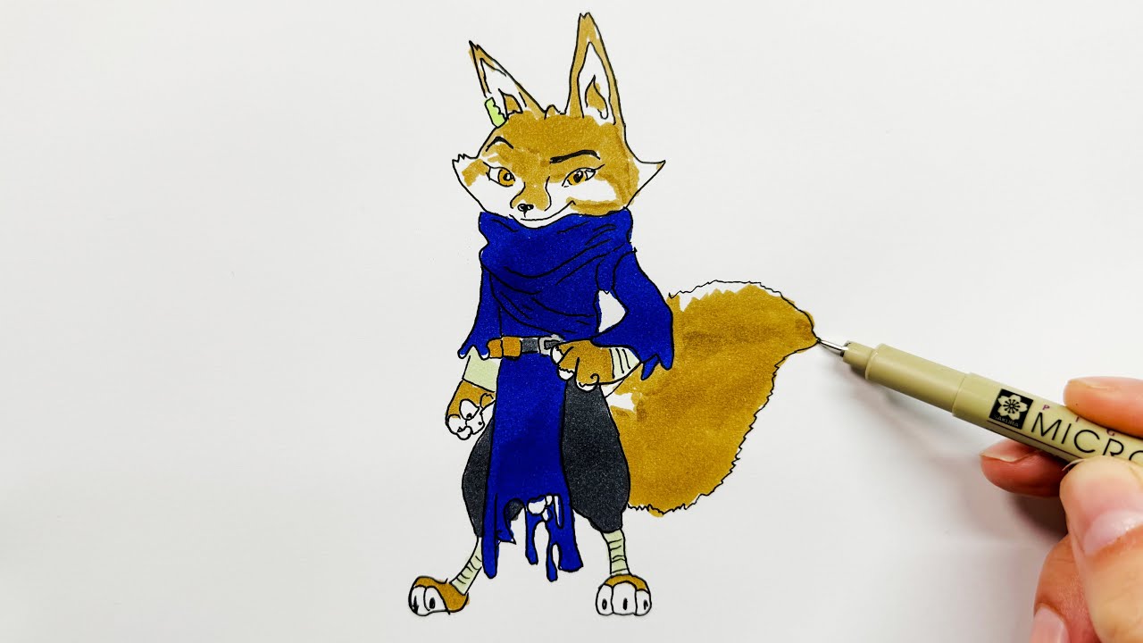 How to Draw Zhen From Kung Fu Panda 4 - YouTube