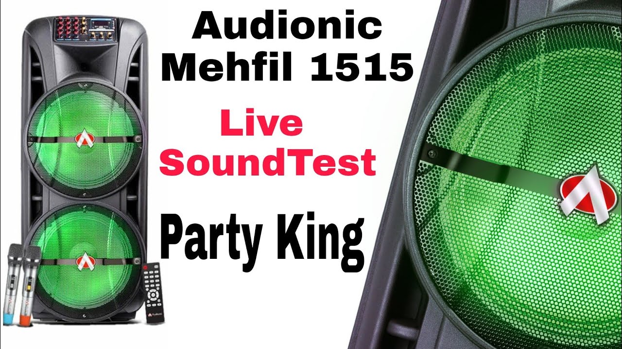 Audionic Trolly Speaker, 15" Double Woofer MH 150 Advance With 2 ...