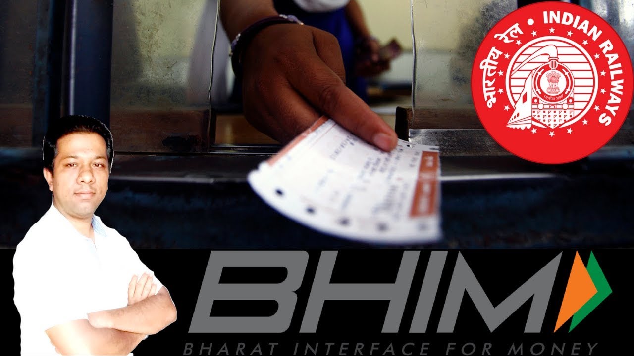 How to use BHIM app to Book train tickets through UPI/BHIM to railway ...