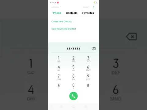 how to save a number in android mobile - YouTube