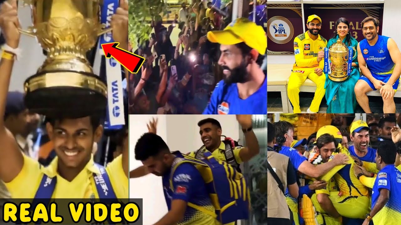 Watch Dhoni Jadeja & CSK Players Amazing Celebration in Hotel after ...