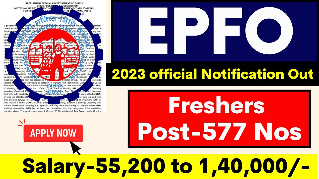 EPFO Latest Hirings 2023 | Fresher Eligible | All India Eligible | Post ...