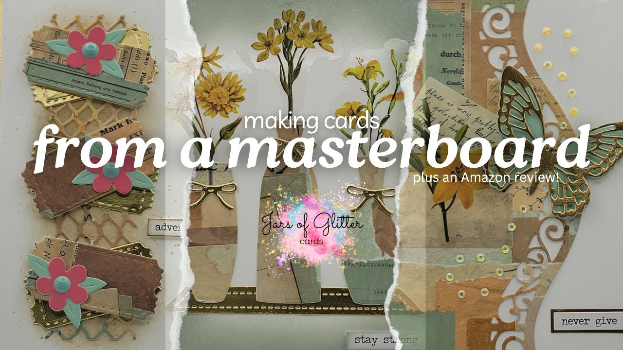 Using A Masterboard To Make Cards & Reviewing Amazon Collage Supplies ...