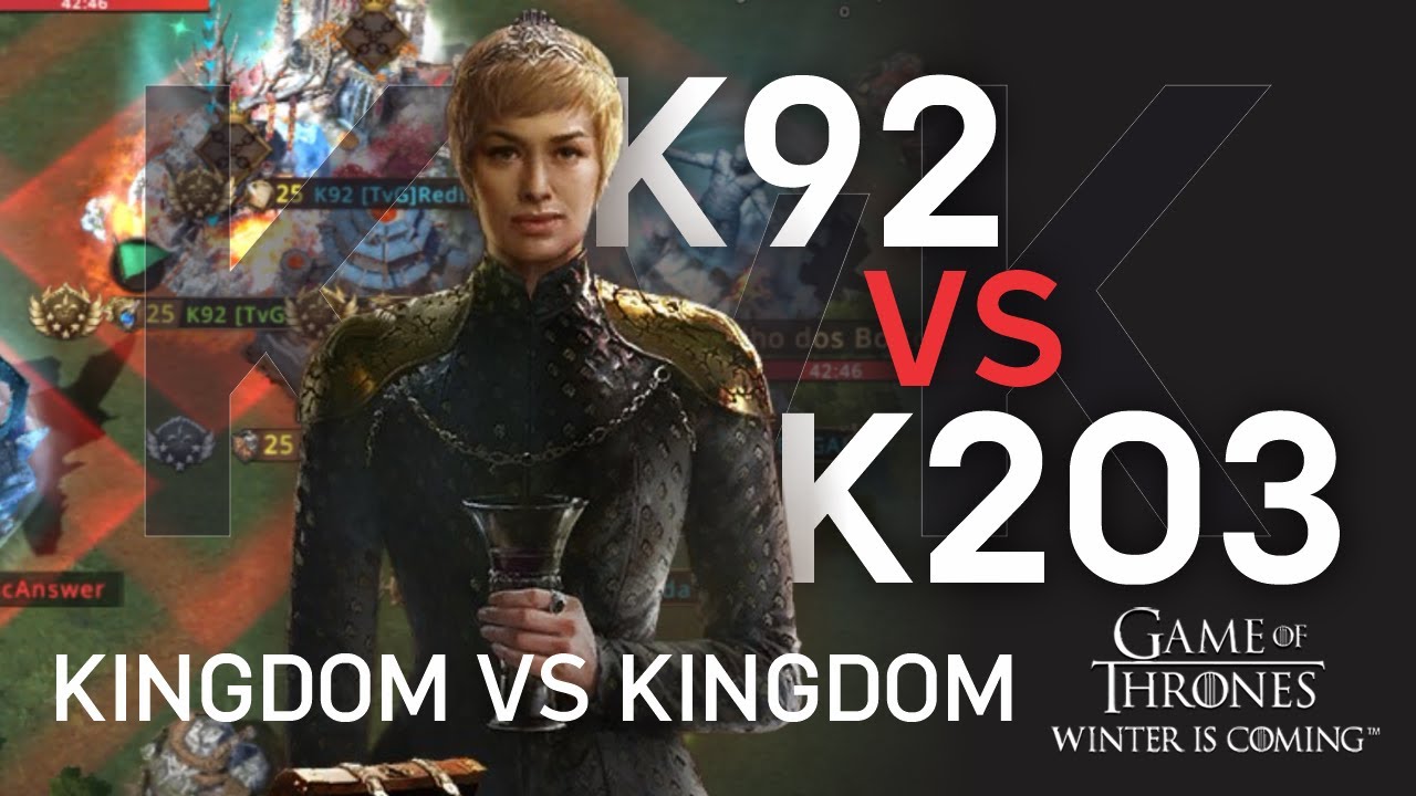 KVK K92 VS K203 - KvK - Kingdom vs Kingdom - YouTube
