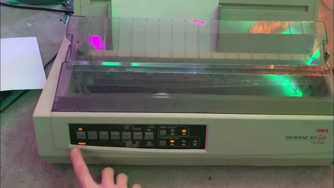 Dot matrix printer - YouTube