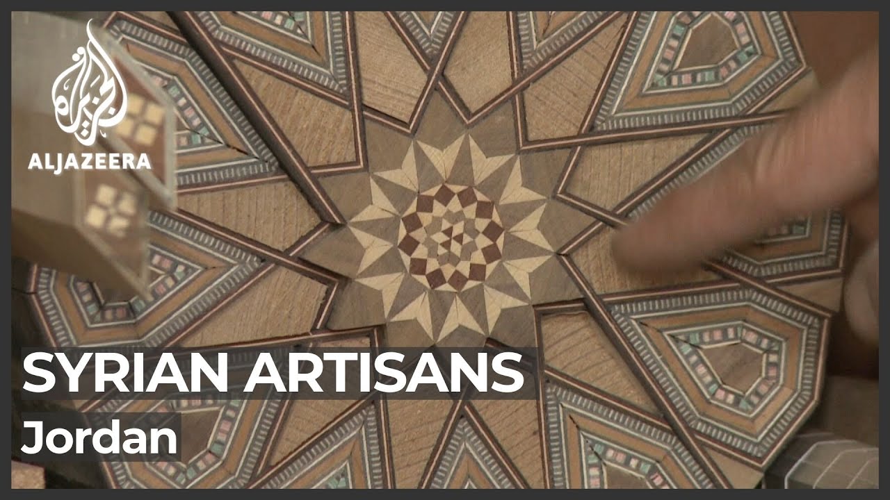 Syrian artisans preserve traditional woodworking in Jordan - YouTube