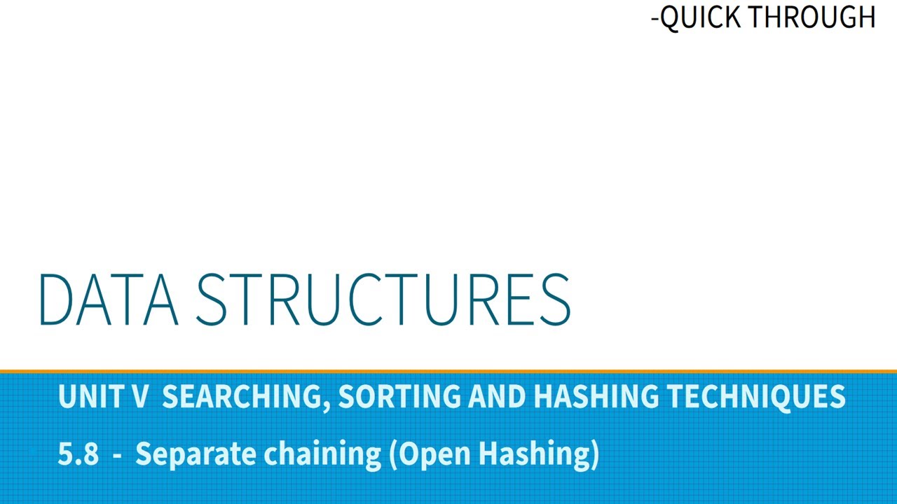 Separate chaining (Open Hashing) in tamil | EP=30 | Data Structure Unit ...