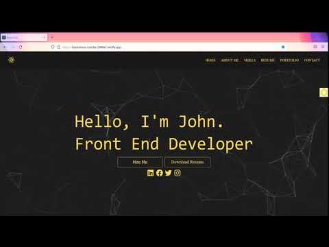 How To Build A Professional Responsive Portfolio Website: React.JS ...