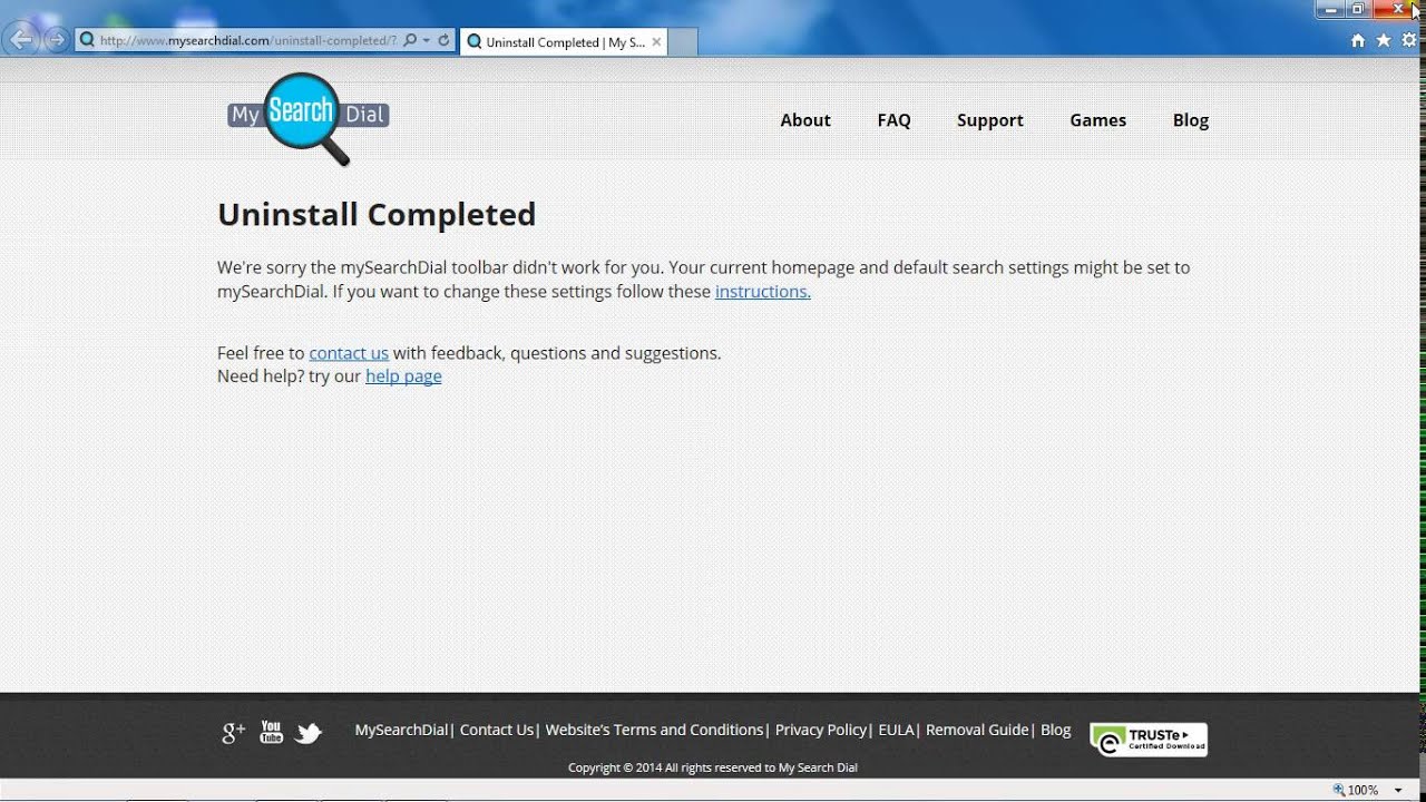 How to remove Mysearchdial - YouTube