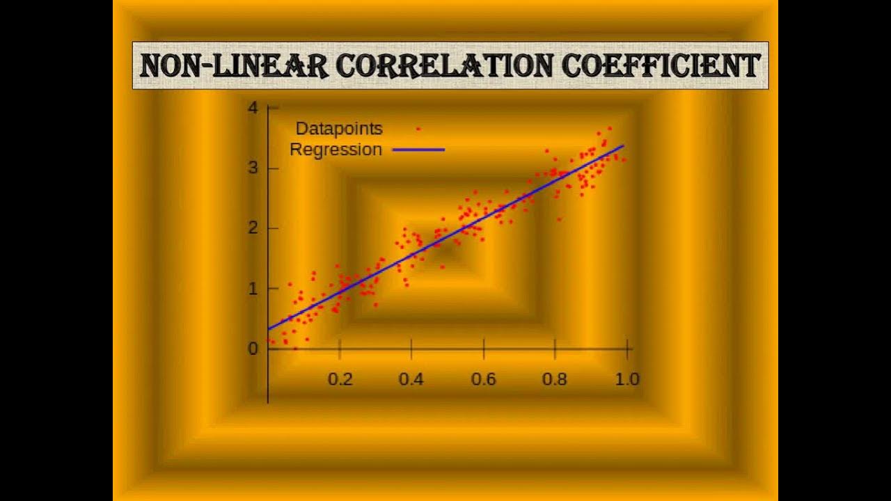Non linear correlation coefficient - YouTube