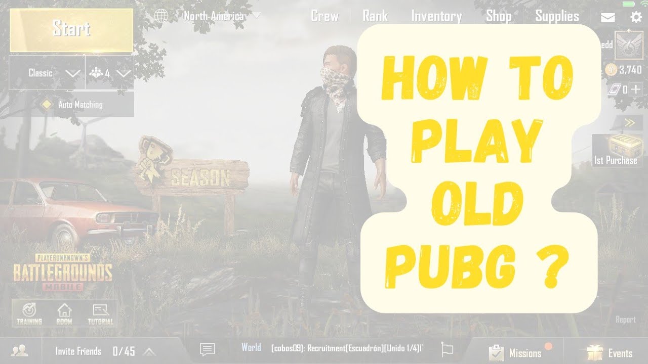 HOW TO PLAY OLD PUBG ? 🔥 DOWNLOAD OLD VERSION | PUBG MOBILE - YouTube