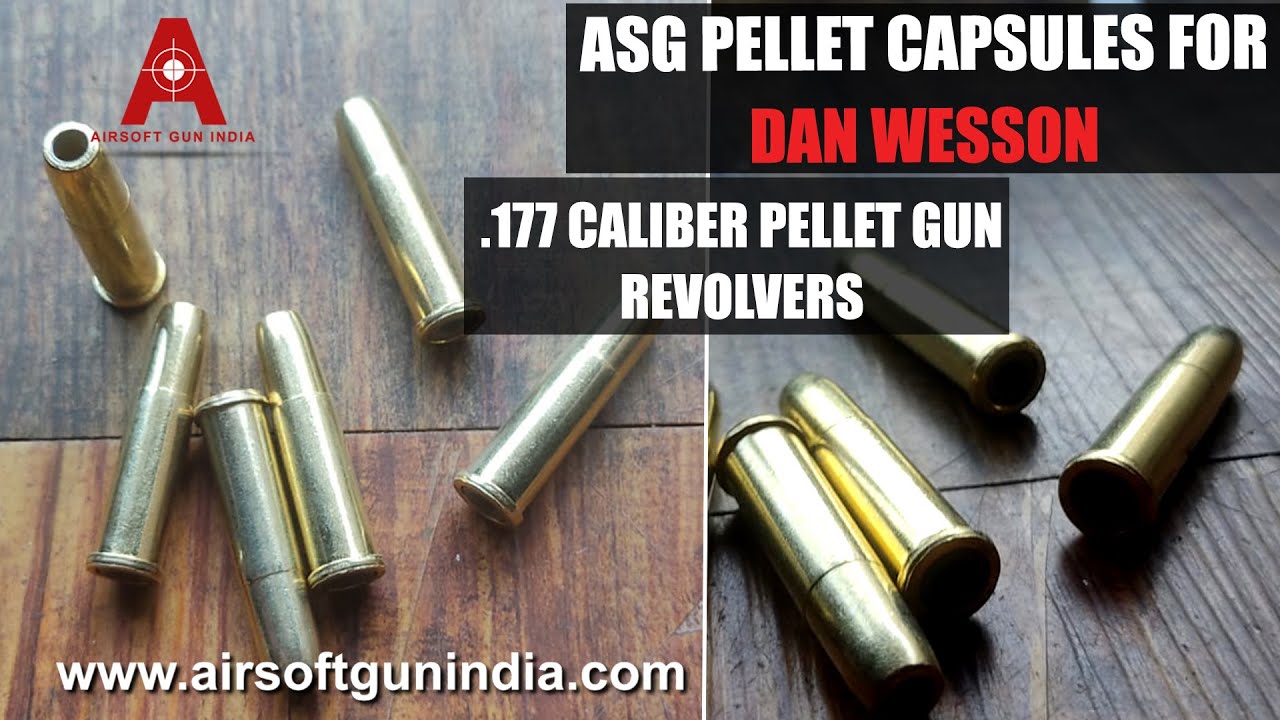 ASG Pellet Capsules For Dan Wesson .177 Caliber Pellet Gun Revolvers ...