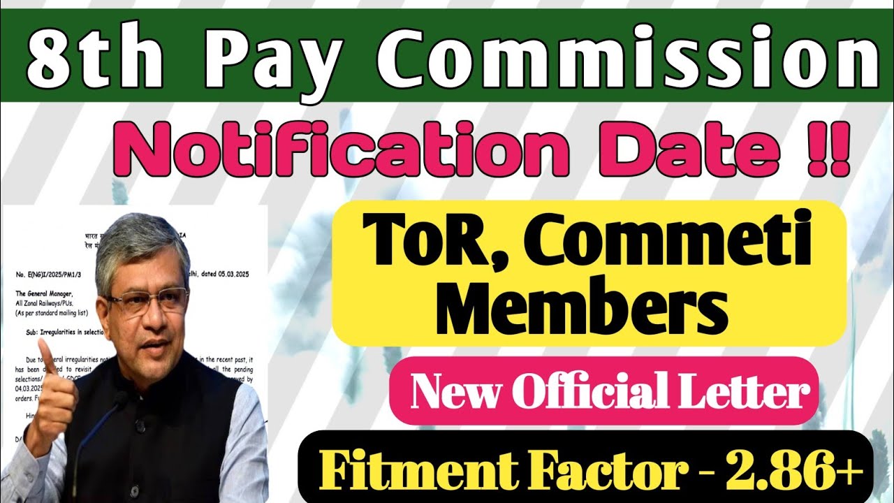 8th Pay Commission OFFICIAL Update TODAY ! 8th Pay Commission latest ...