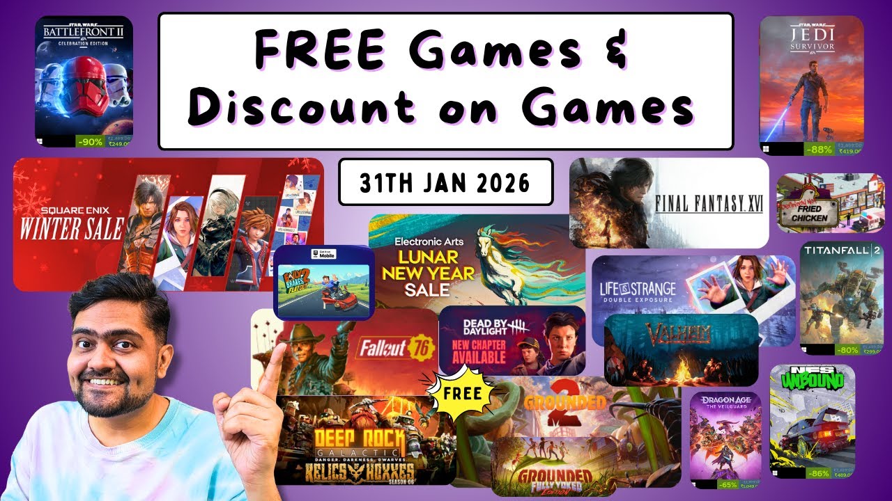Claim FREE Games & Discount on Games for this Week - 31st Jan 2026 🔥 ...