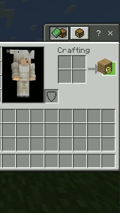 how to make a oak button in Minecraft #shorts - YouTube