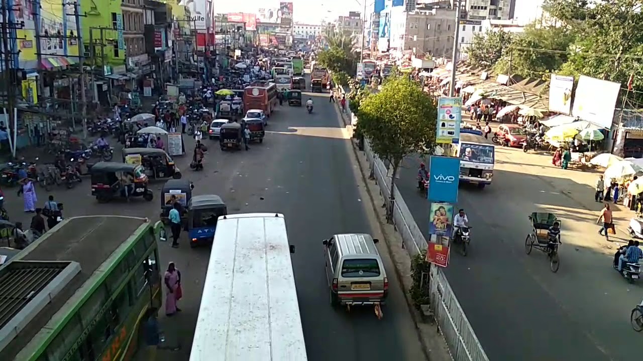 Cuttack badambadi top view | most busiest city in odisha - YouTube