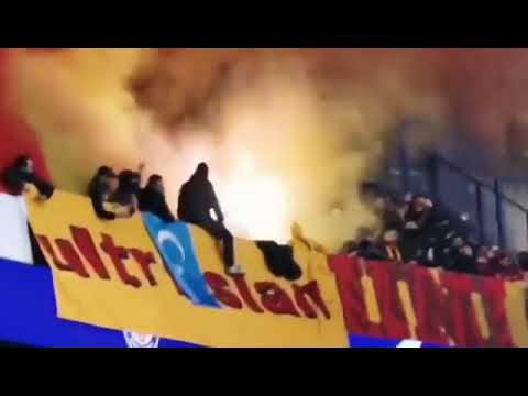Ultraslan Paris Stadında Meşale Show - Tribün Çekimi Paris Taraftarı Kamerasından PSG vs GALATASARAY