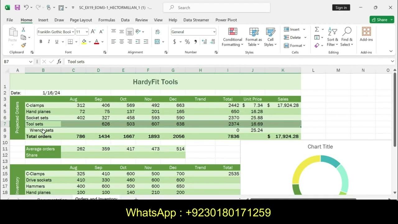 Excel 2019 | Module 3: End of Module Project 1 | Module 3: End of Module Project 1 - YouTube