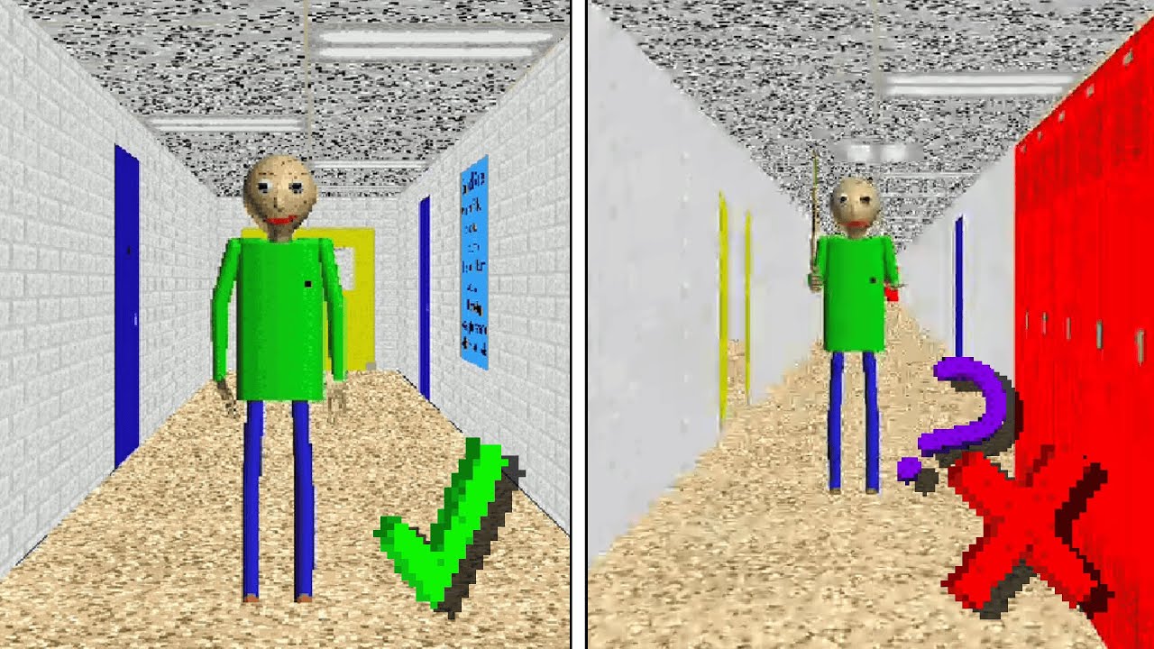 Baldi's Basics Classic - Normal Ending + Alternate "Ending??" - YouTube