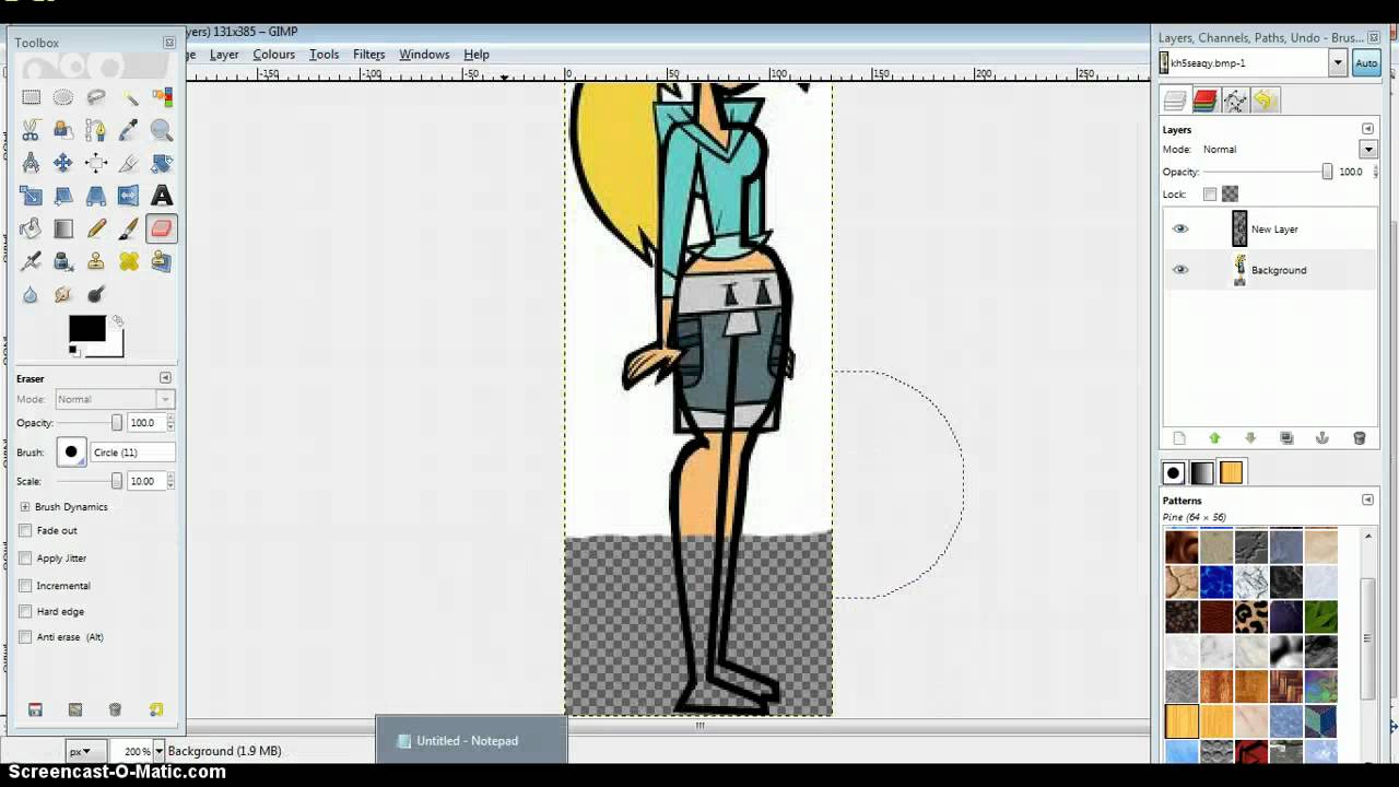 How to make a total drama character With GIMP(simple)Part 1 - YouTube