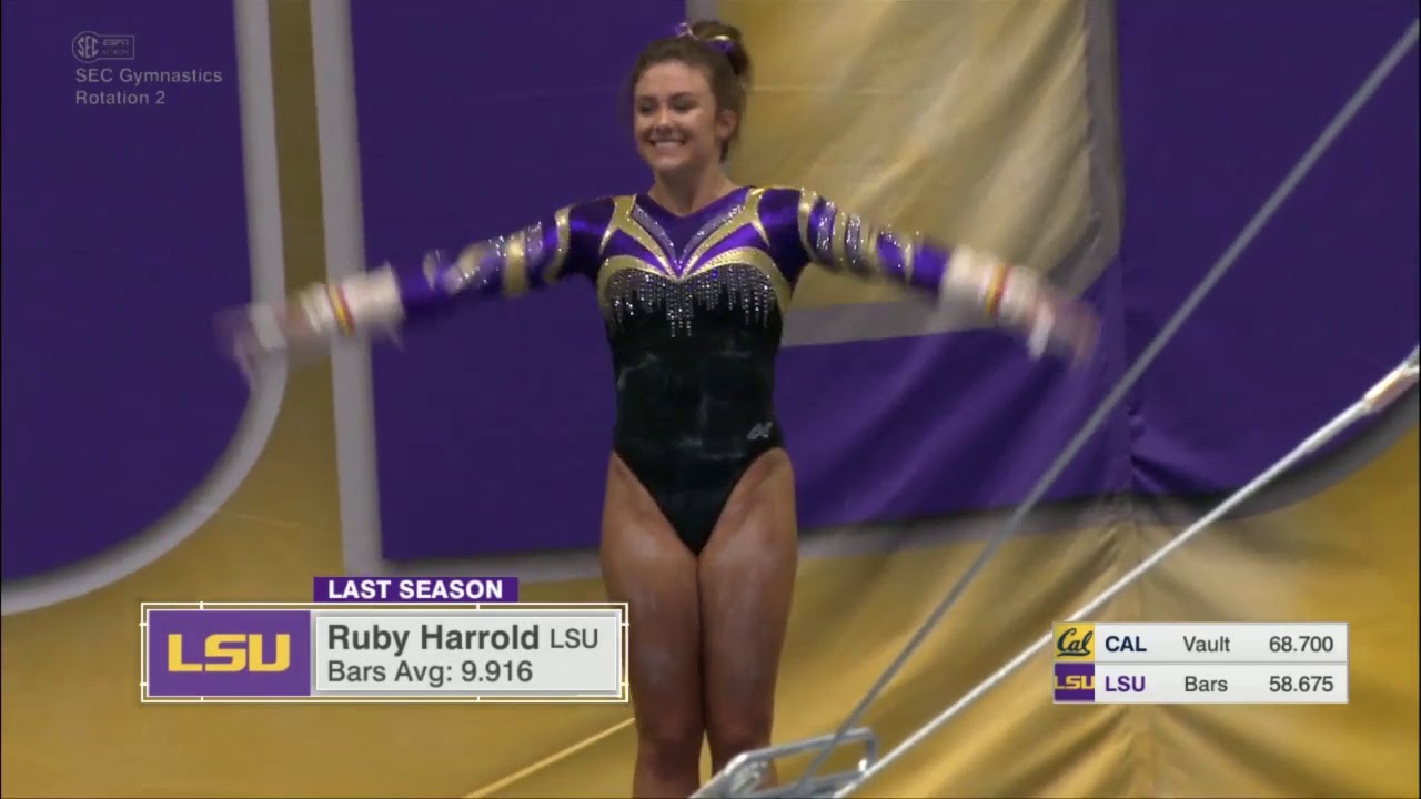 Ruby Harrold (LSU) 2019 Bars vs Cal 9.925 - YouTube