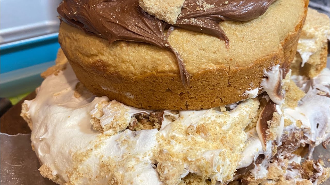 Oops It Happens! How to Save an Imploded S’mores Layered Cake - YouTube