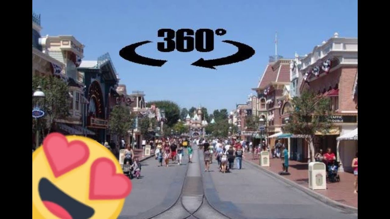 Main Street USA Disneyland -- 360 VIEW! - YouTube