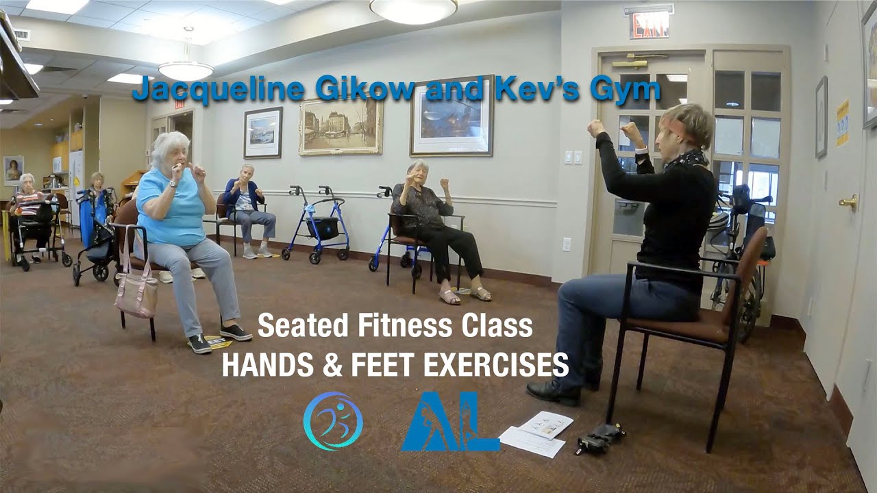 Seated Fitness Class - Hands & Feet Body Weight Exercises - YouTube