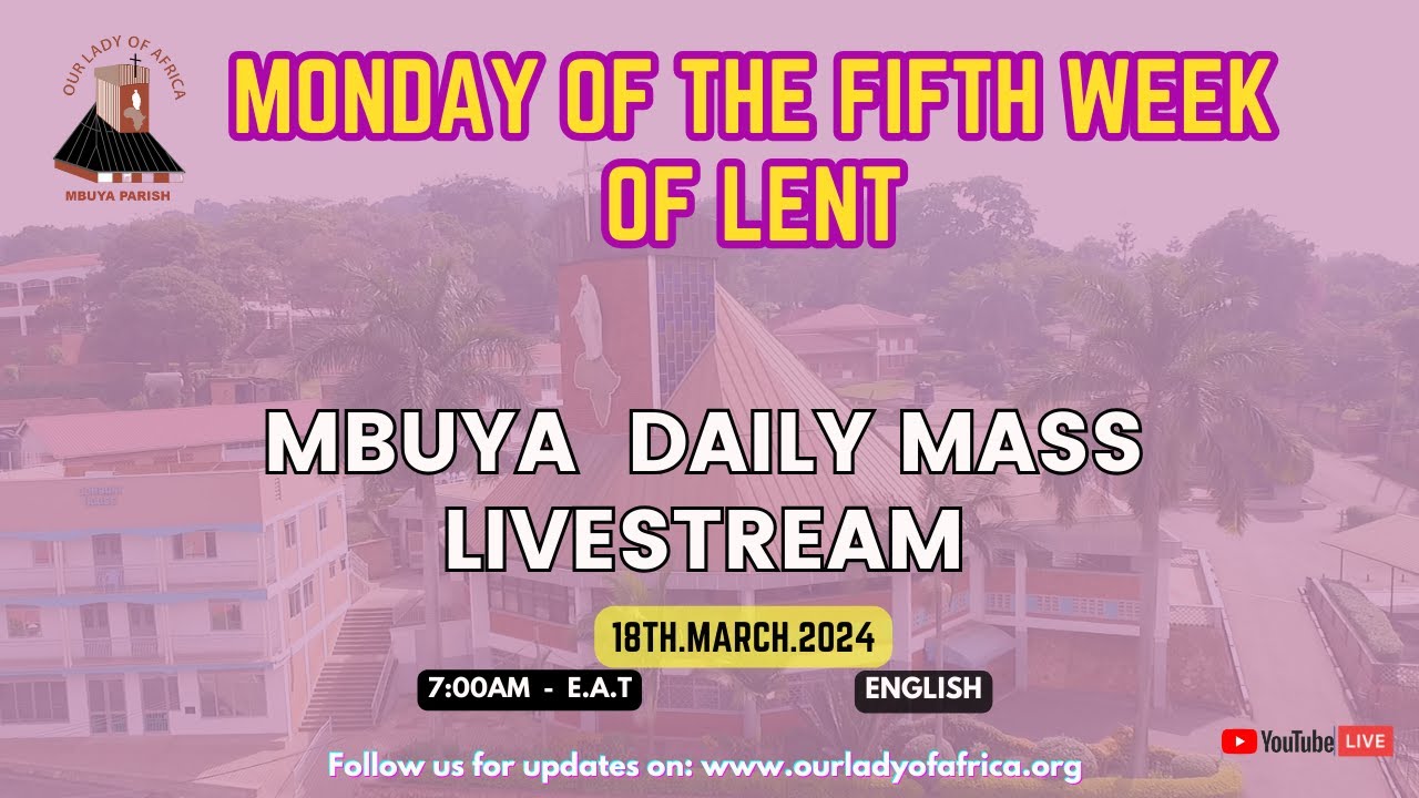 Catholic Daily TV Mass Online Monday 18th March 2024 - YouTube