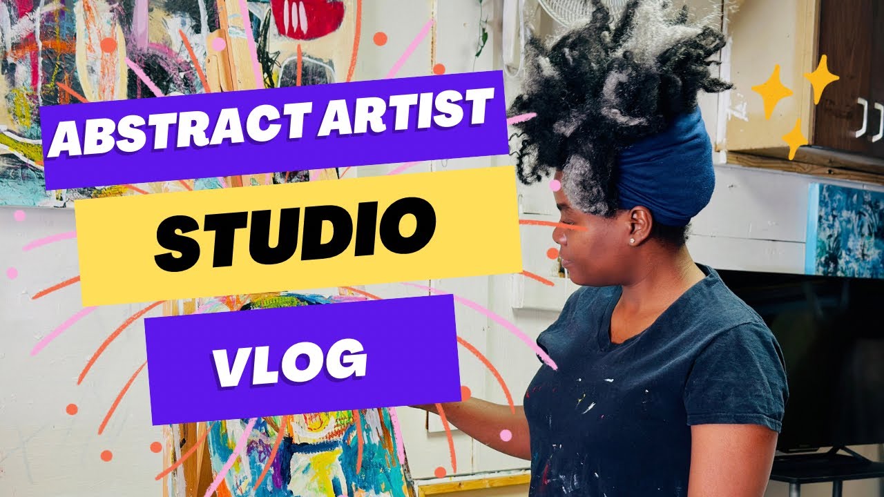 Abstract Artist Studio Vlog no2 | Relax Painting Process - YouTube